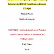 NRNP 6565 Assessing Diagnosing and Treating Patients with HEENT ...